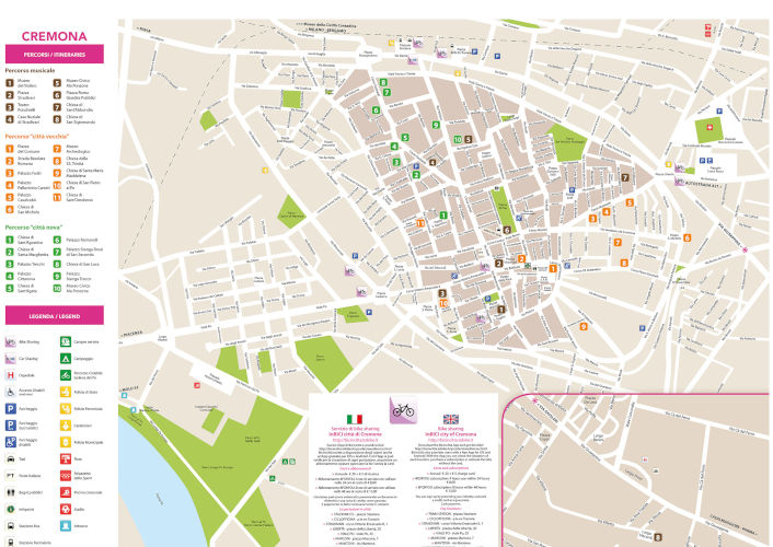 City map | #CREMONA, CITTA' DA SCOPRIRE